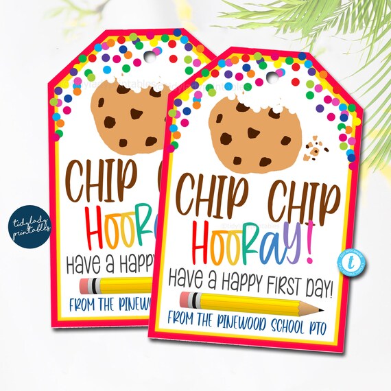 Back To School Printable, First Day Of School Teacher Cookie Tags ...