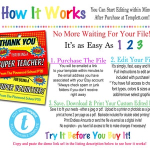 EDITABLE Superhero Favor Tags, Digital Files, Super Hero Star Themed ...