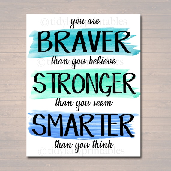 Inspirational Watercolor Printable Poster School Counselor Teacher ...