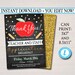 Editable Teacher Appreciation Staff Invitation, Chalkboard Printable ...