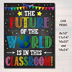 Printable the Future of the World is in This Classroom Poster ...