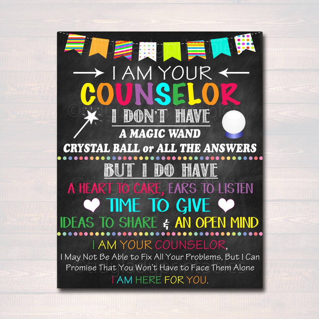 Counselor Office Decor: I Am Your Counselor Sign (instant Download) - Etsy
