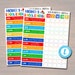 Home School Schedule, Daily Weekly Subject Checklist, Homework ...