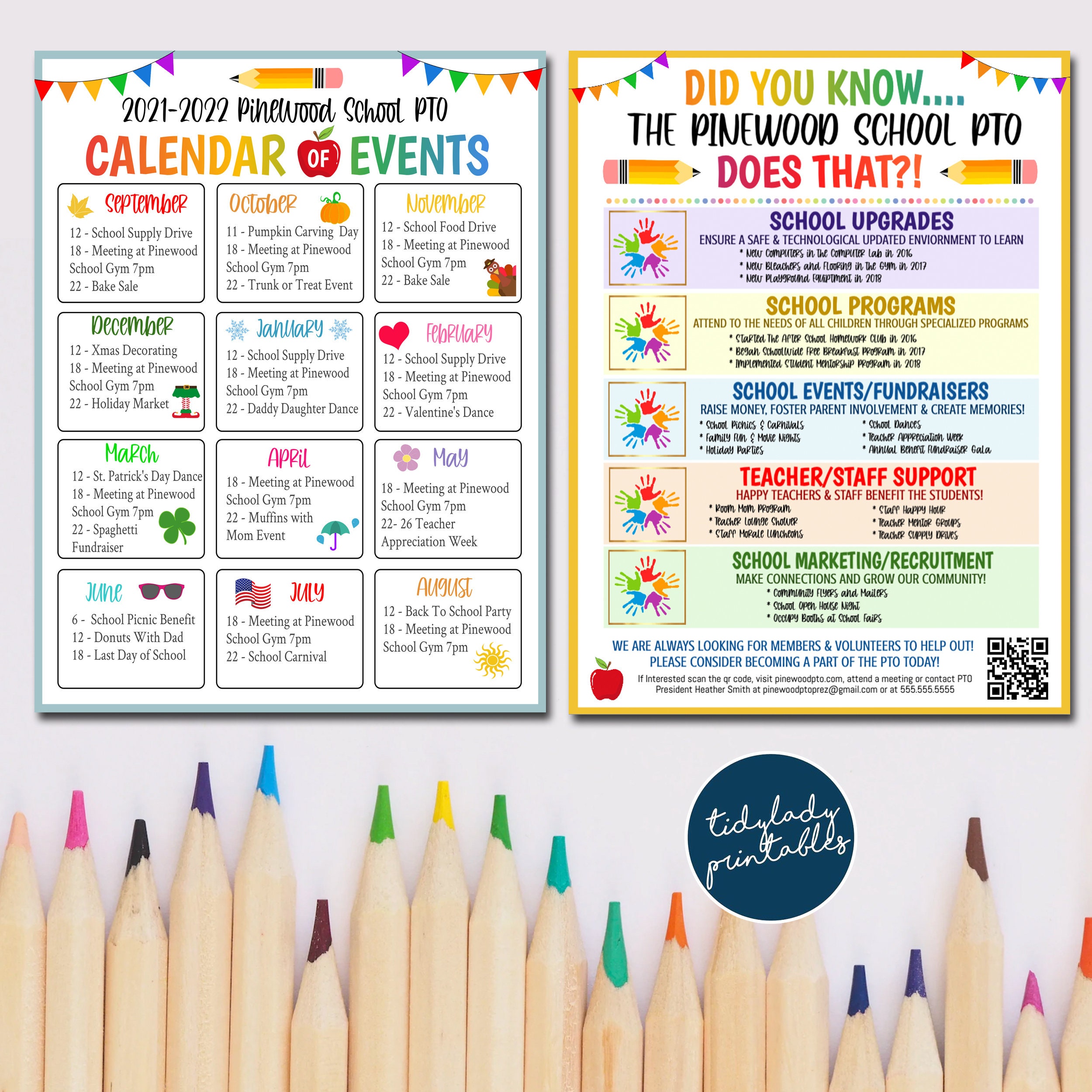 Editable PTO PTA Forms Bundle: School Marketing Templates - Etsy