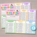Printable Home School Schedule, Daily Weekly Subject Checklist ...