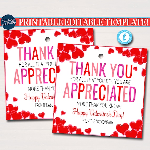 Labels Valentine's Day Cookie Gift Tag Printable Valentines Crumble ...