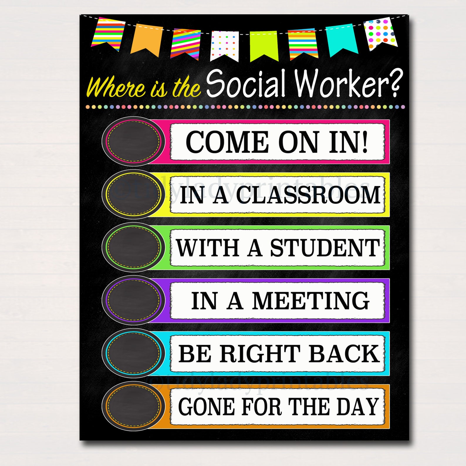 Where is the Social Worker Door Sign Classroom Decor School - Etsy