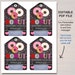 EDITABLE Valentine's Day Donut Gift Tags Staff Teacher - Etsy
