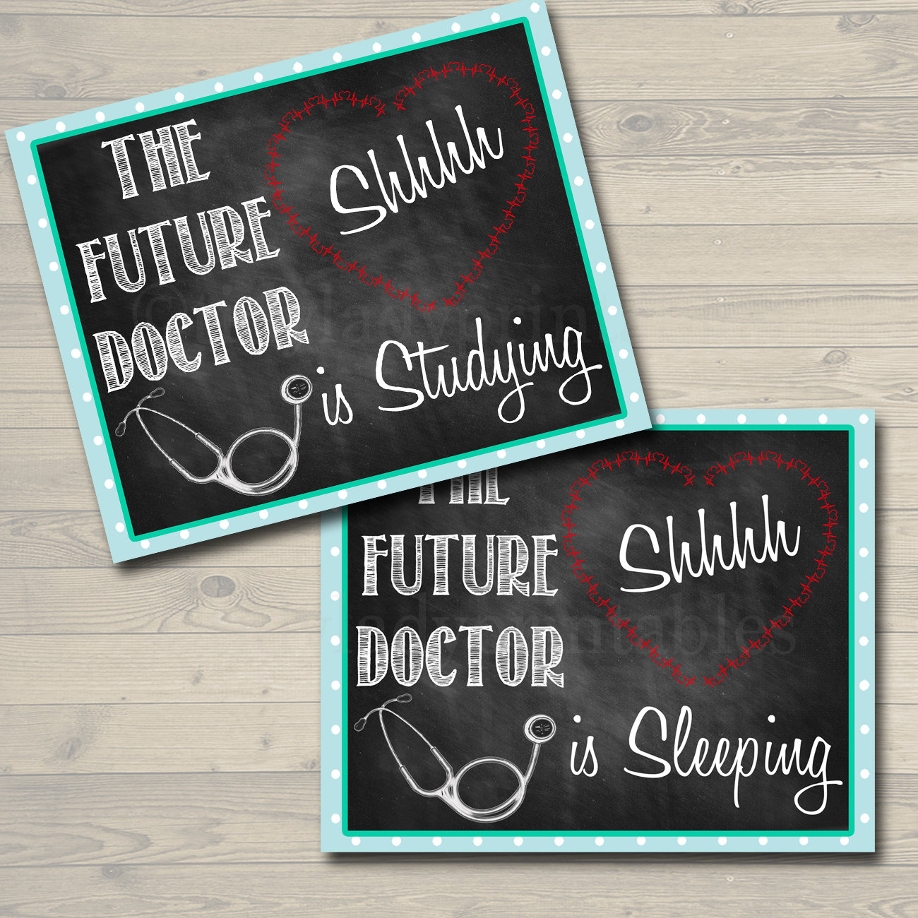 Doctor Student Door Signs Printable INSTANT DOWNLOAD Dorm | Etsy