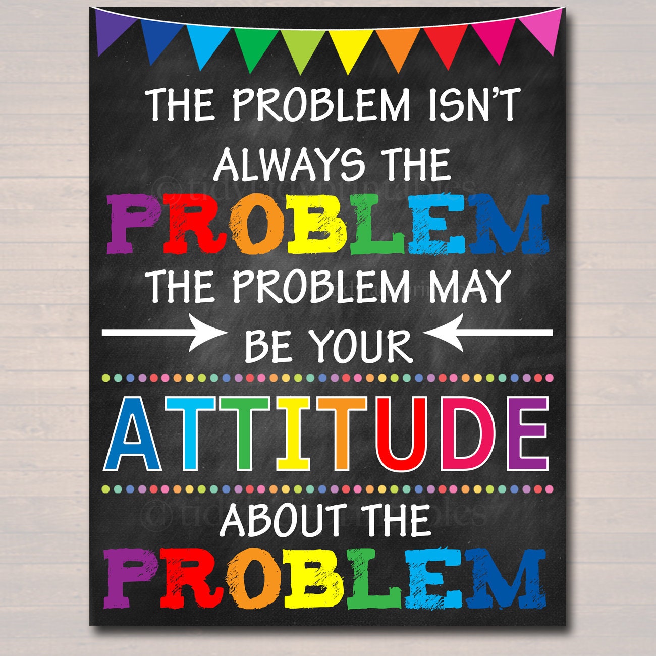 Attitude Classroom Poster: Motivational Teen Decor (digital Download ...