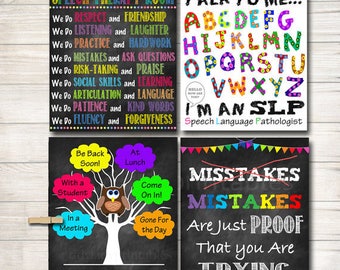 Speech Therapy Door Sign - Etsy