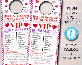 Teacher Appreciation Room Service Door Hanger, Teacher and Staff ...