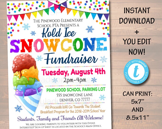 Snowcone Photo Banner - Etsy