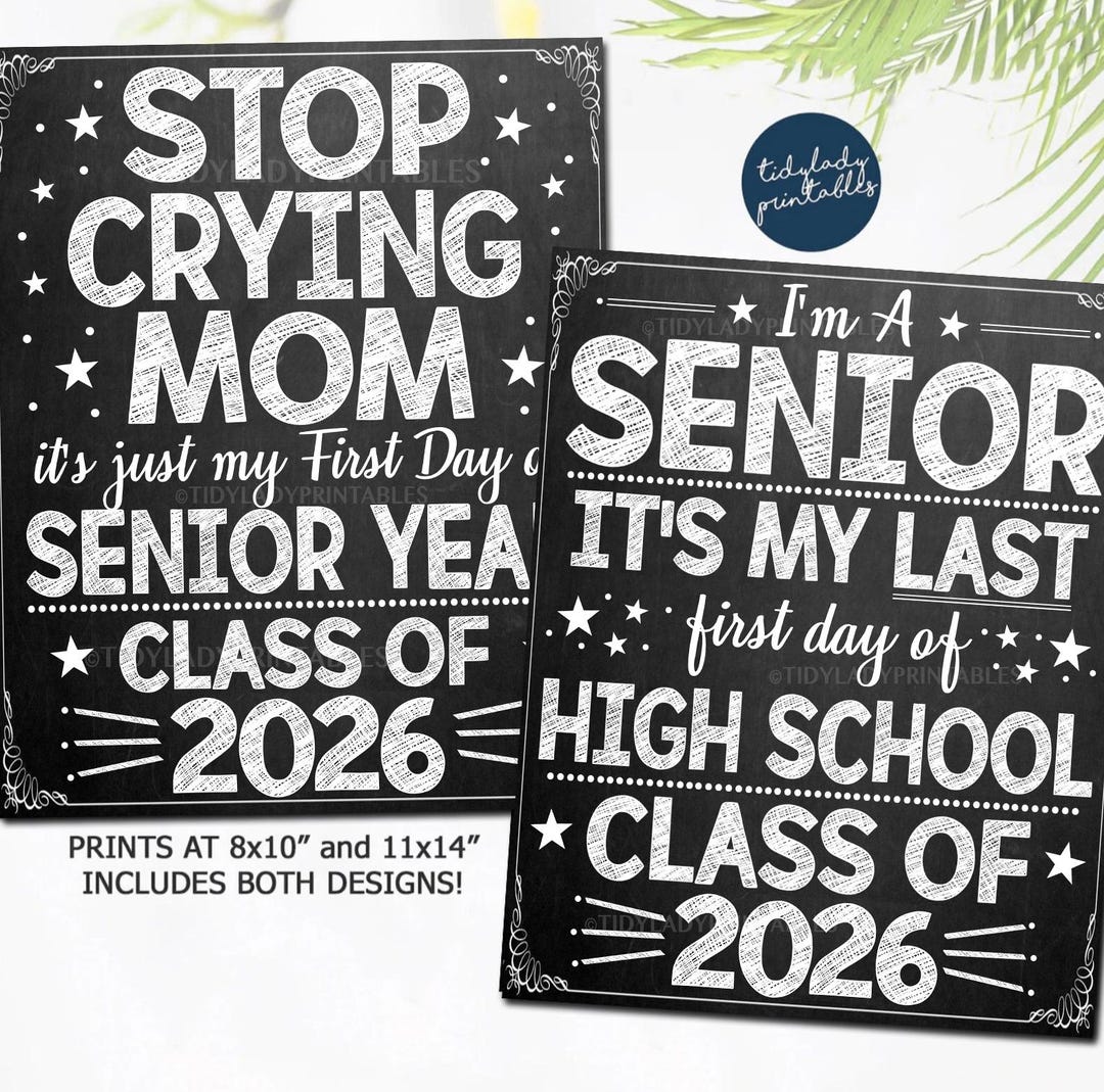 Senior Year Printable Sign: Class of 2025 Photo Prop (digital Download ...