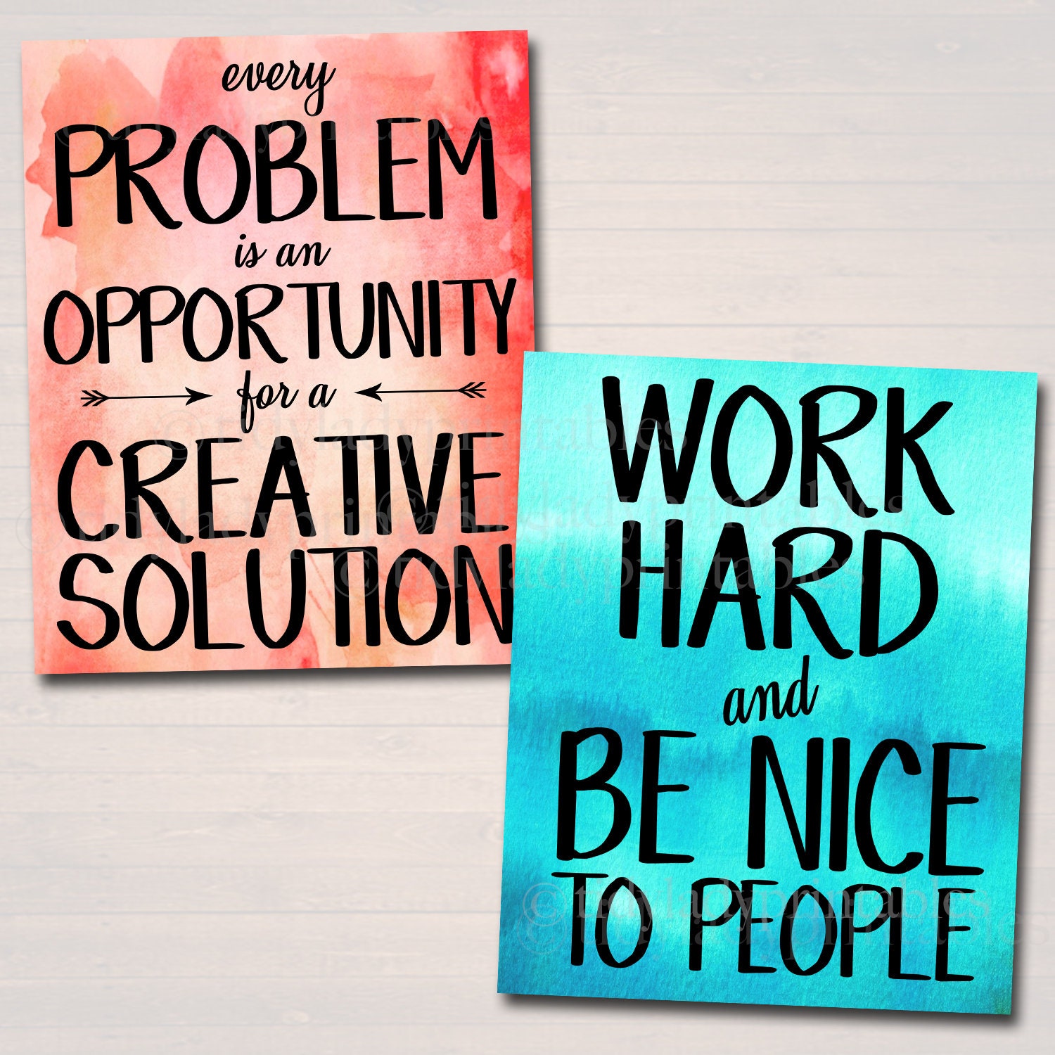 Inspirational Watercolor Posters: Classroom & Office Decor (set of 12 ...