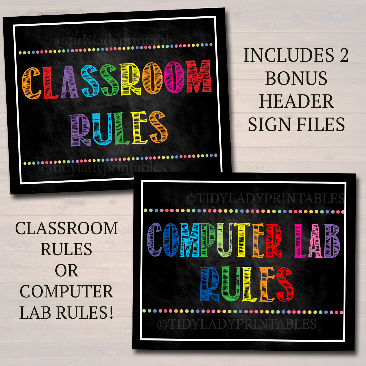 Computer Lab Poster Set Classroom Decor Instant Download Etsy India
