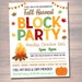 Fall Block Party Invite: Harvest Festival, Halloween (printable Flyer ...