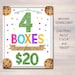 Cookie Booth Price Sign, Stop Cookies Sold Here, Printable Cookie Drop ...