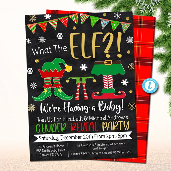 Elf Invitation - Etsy