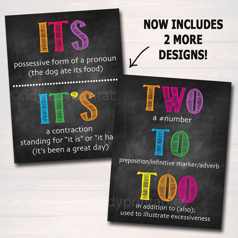 English Grammar Punctuation Posters: Classroom Decor (digital Download ...