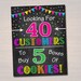 Cookie Booth Sign: Looking for Customers Poster (instant Download) - Etsy