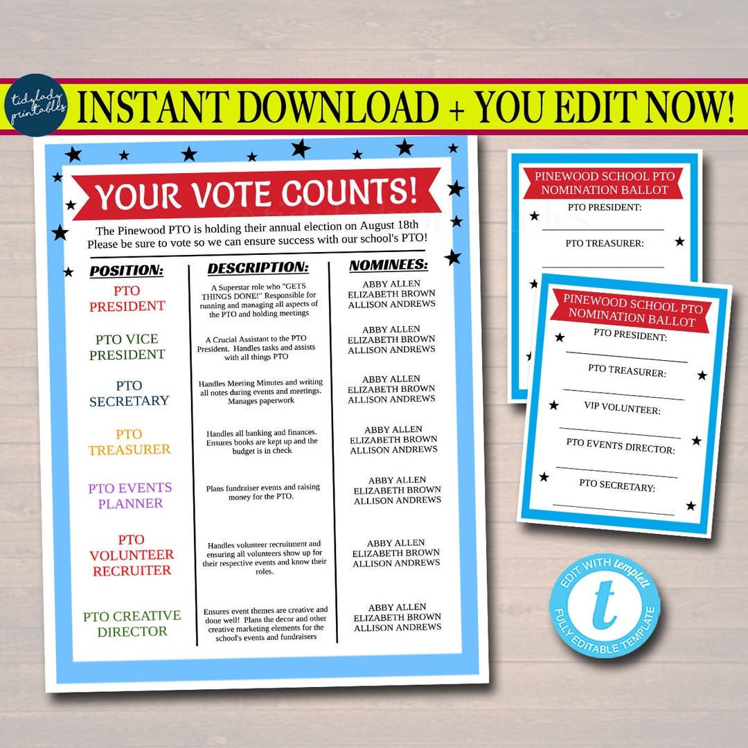 Vote Ballot Template