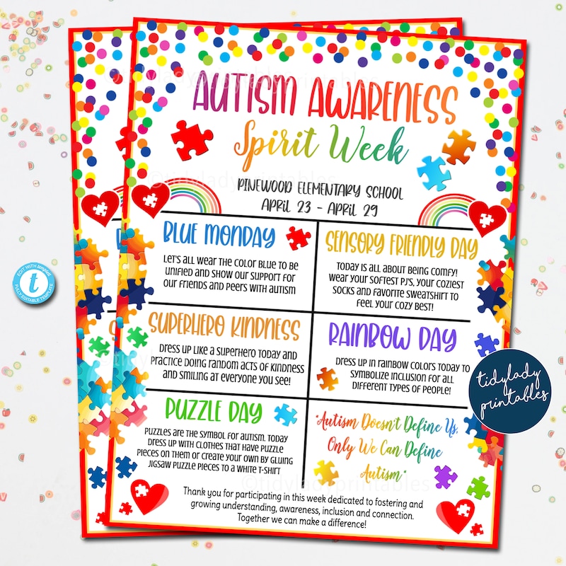 Autism Awareness Flyers - Etsy