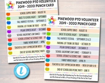 Pta Membership Cards Template - Etsy