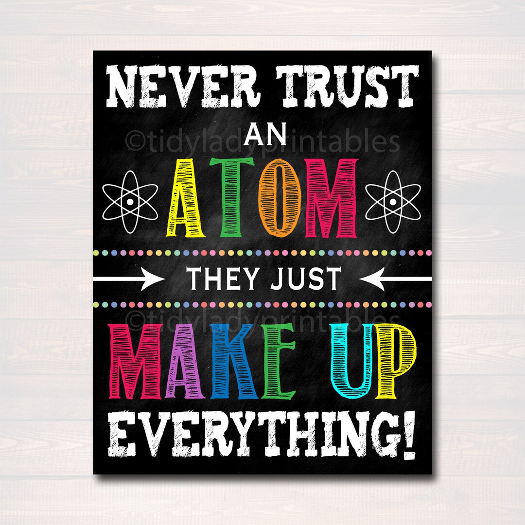 Science Classroom Printable Poster Art, Science Class Lab Quote Decor ...