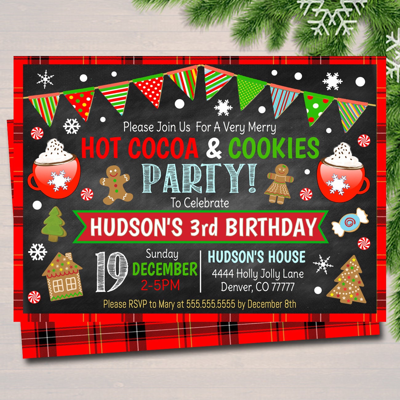 Kids Christmas Party Invitations