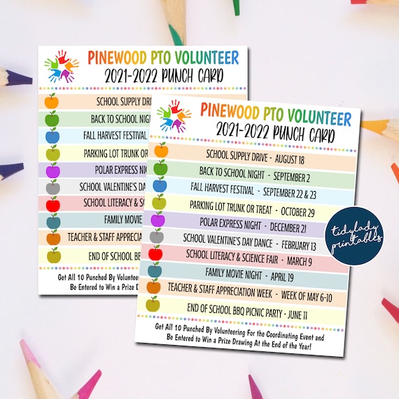 Punch Class Card Template