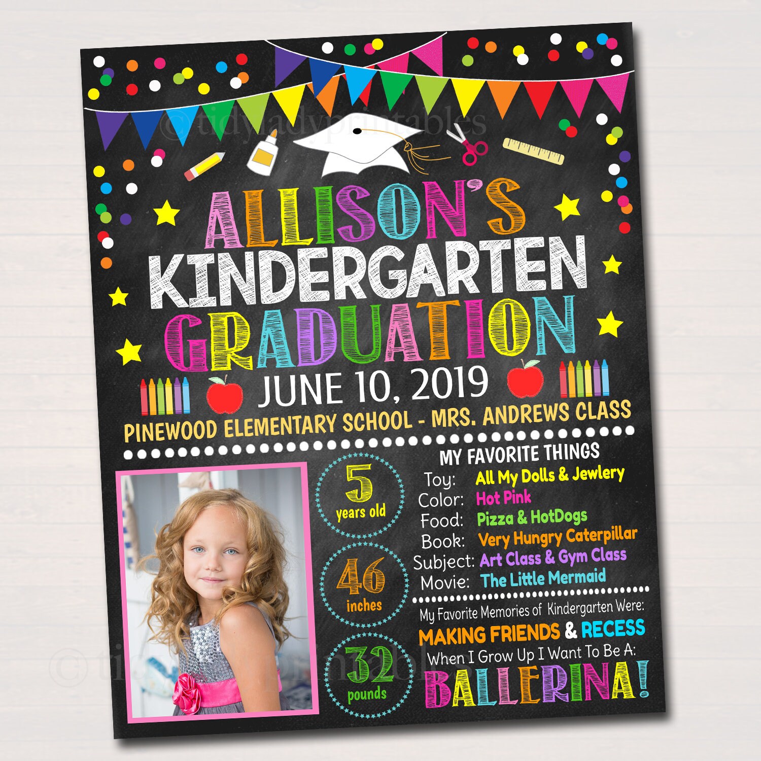 EDITABLE Last Day of School Photo Prop School Chalkboard - Etsy Canada