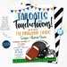 Football Tailgate Party Invitation, Editable Football Party Template ...
