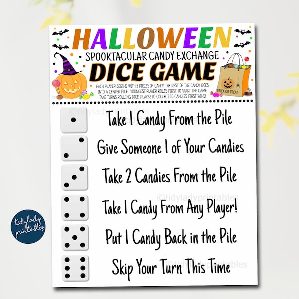 Christmas Dice Game Printable - Etsy