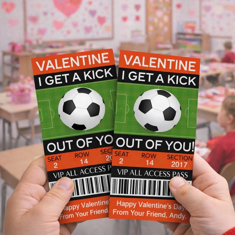 Soccer Valentine - Etsy
