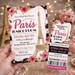 Editable Paris Theme Prom Ticket & Flyer Set: School Dance Invite ...