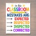 Classroom Decor Mistakes Are Proof You're Trying Poster | Etsy