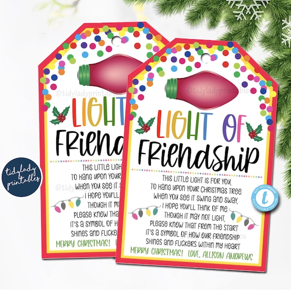 Light of Friendship - Etsy