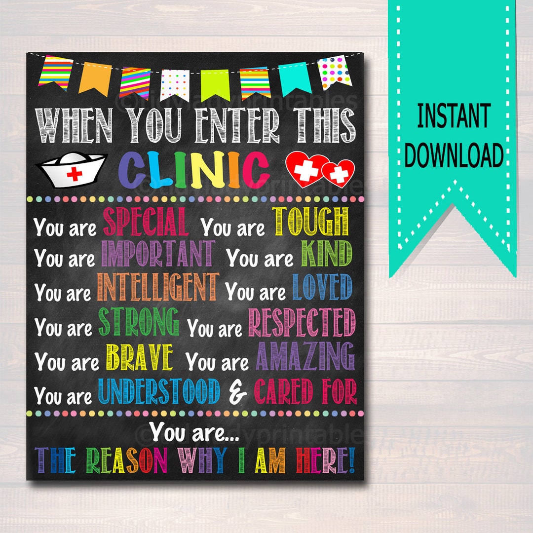 Printable School Health Office Poster Pediatric Clinic Decor Printable ...