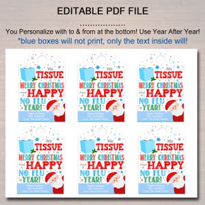 Christmas Gift Tags, We Tissue a Merry Christmas Secret Santa, Office ...