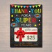 EDITABLE Teacher Gift, End of School Year Superhero Gift Card Holder ...