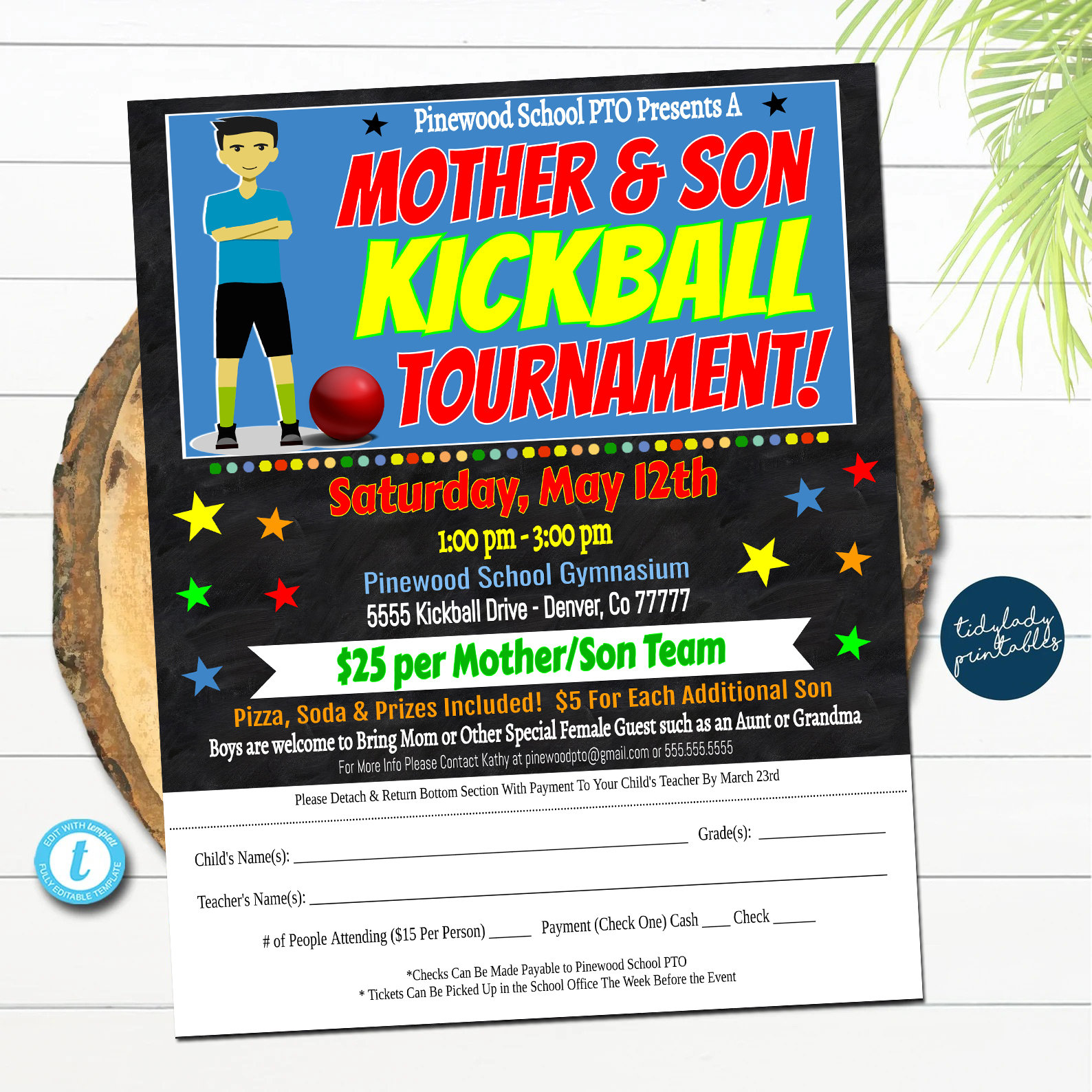 Dodgeball Tournament Flyer Template