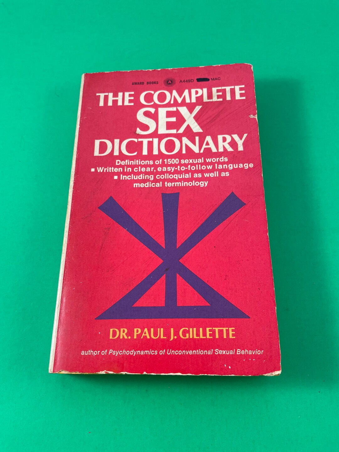 The Complete Sex Dictionary By Dr Paul Gillette Vintage 1969 Award Paperback Pb Etsy 