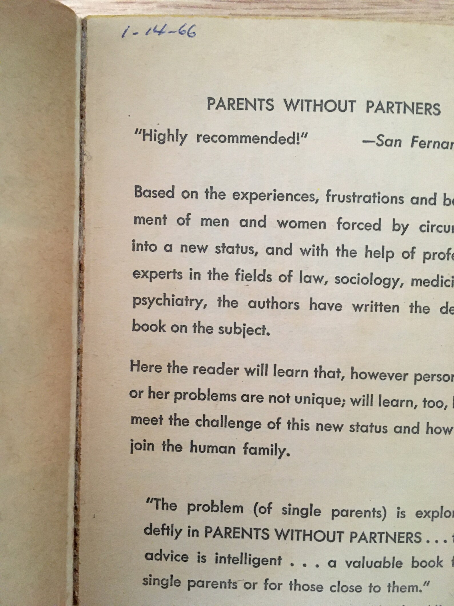 Parents Without Partners by Jim Egleson PB Paperback 1961 Vintage ...
