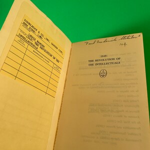 1848: the Revolution of the Intellectuals by Lewis Namier Vintage 1964 ...