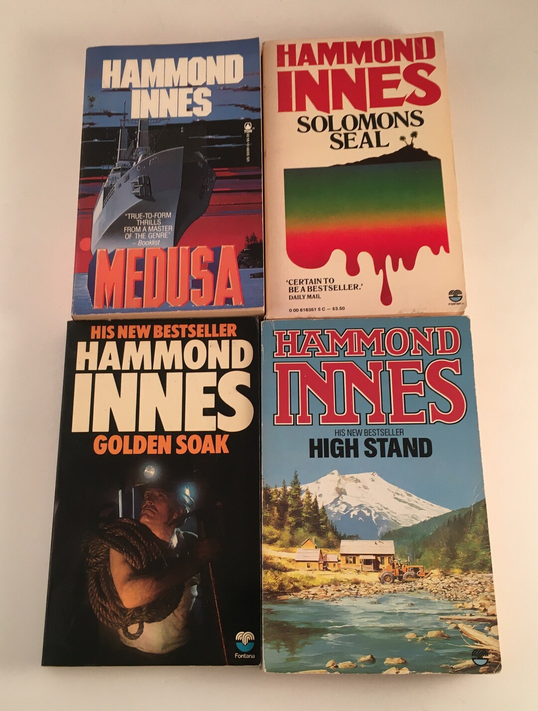 Hammond Innes Lot 4 Medusa Solomons High Golden Soak Vintage - Etsy
