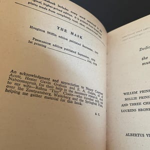 The Mask Stuart Cloete Vintage Permabook 1958 Paperback Africa Love ...