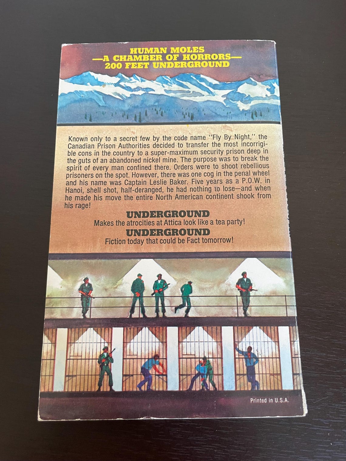 Underground Under Ground by James S. Dutton Zebra Scorpio 1977 VERY ...