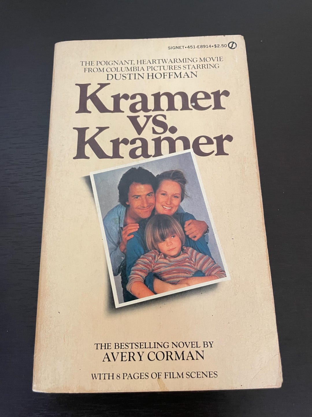 Kramer Vs. Kramer by Avery Corman Vintage 1978 Signet Movie Tie-in ...