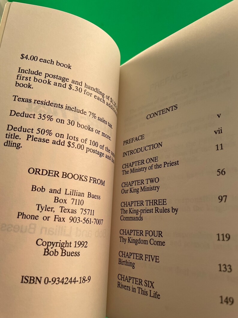 King-priest by Bob & Lillian Buess Vintage 1992 Paperback Christian Prayer Bible - Etsy